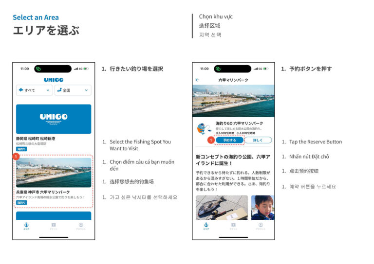 UMIGOの操作方法について